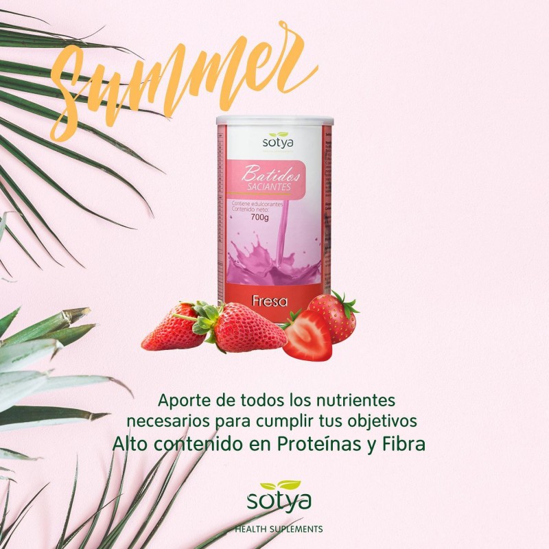 Batidos Saciantes Sotya - Sabor Fresa | Batidos Sotya | 700g