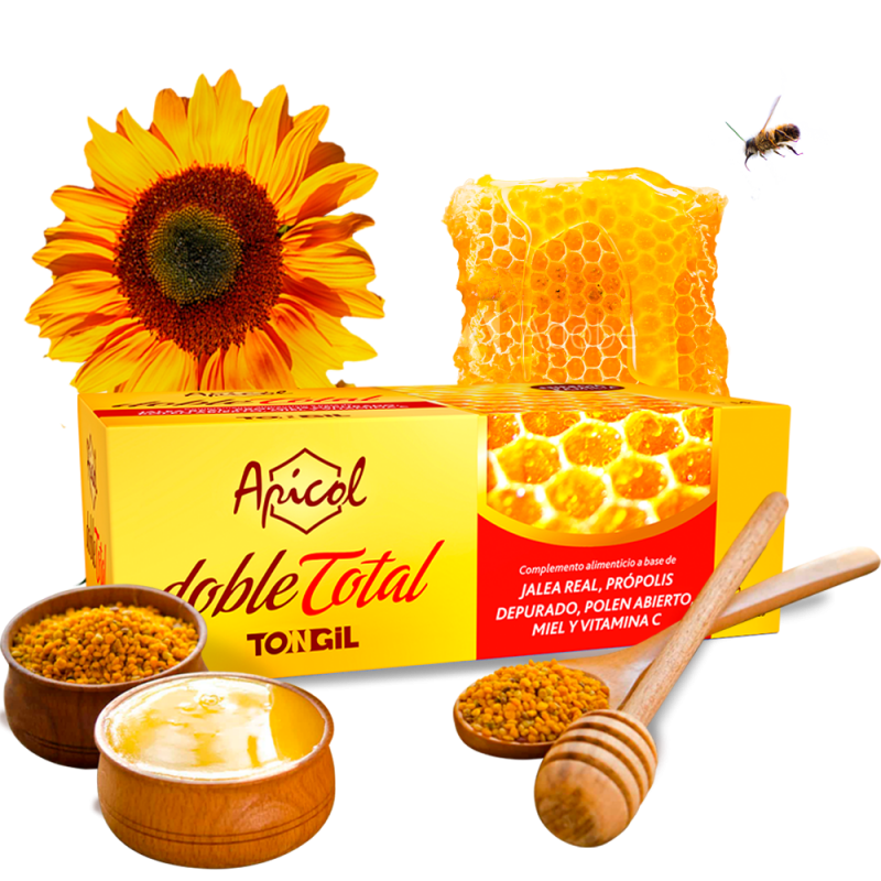 Doble Total |Apicol - Tongil|14Viales de 10 ml| Ayuda a disminuir el ...