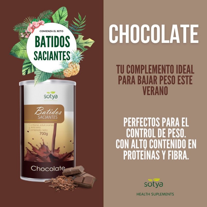 Batidos Saciantes Sotya - Sabor Chocolate | Batidos Sotya | 700g